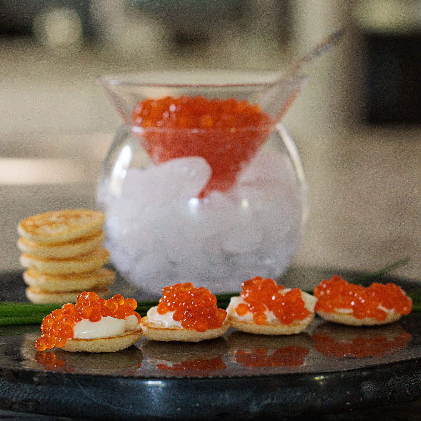 16 Mini Blinis (French-style) 4.76 oz – Black Caviar USA